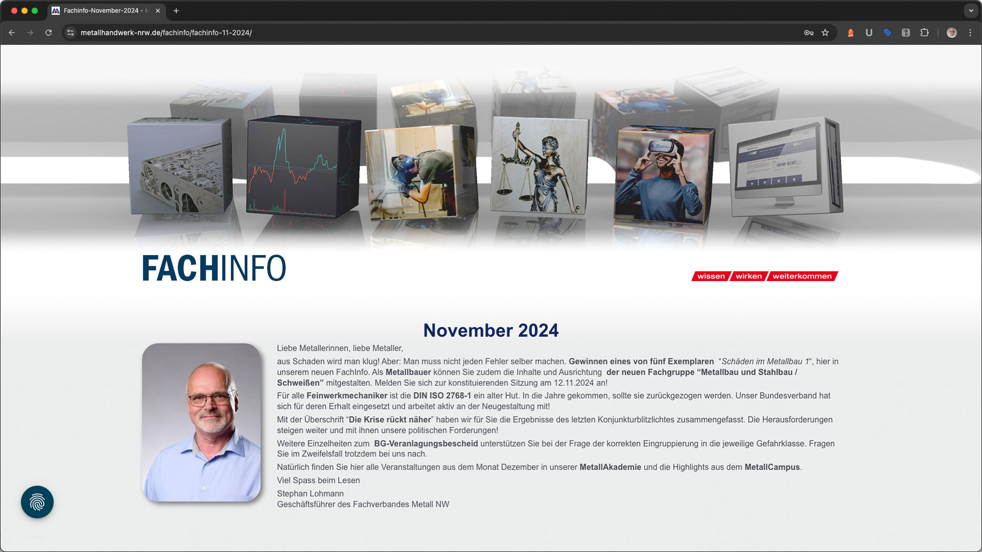 Fachinfo - Metallhandwerk NRW
